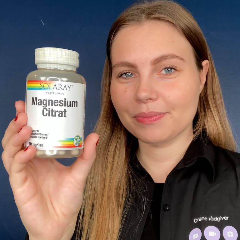 Køb Solaray Magnesium Citrat 250 mg 180 kaps. - Matas